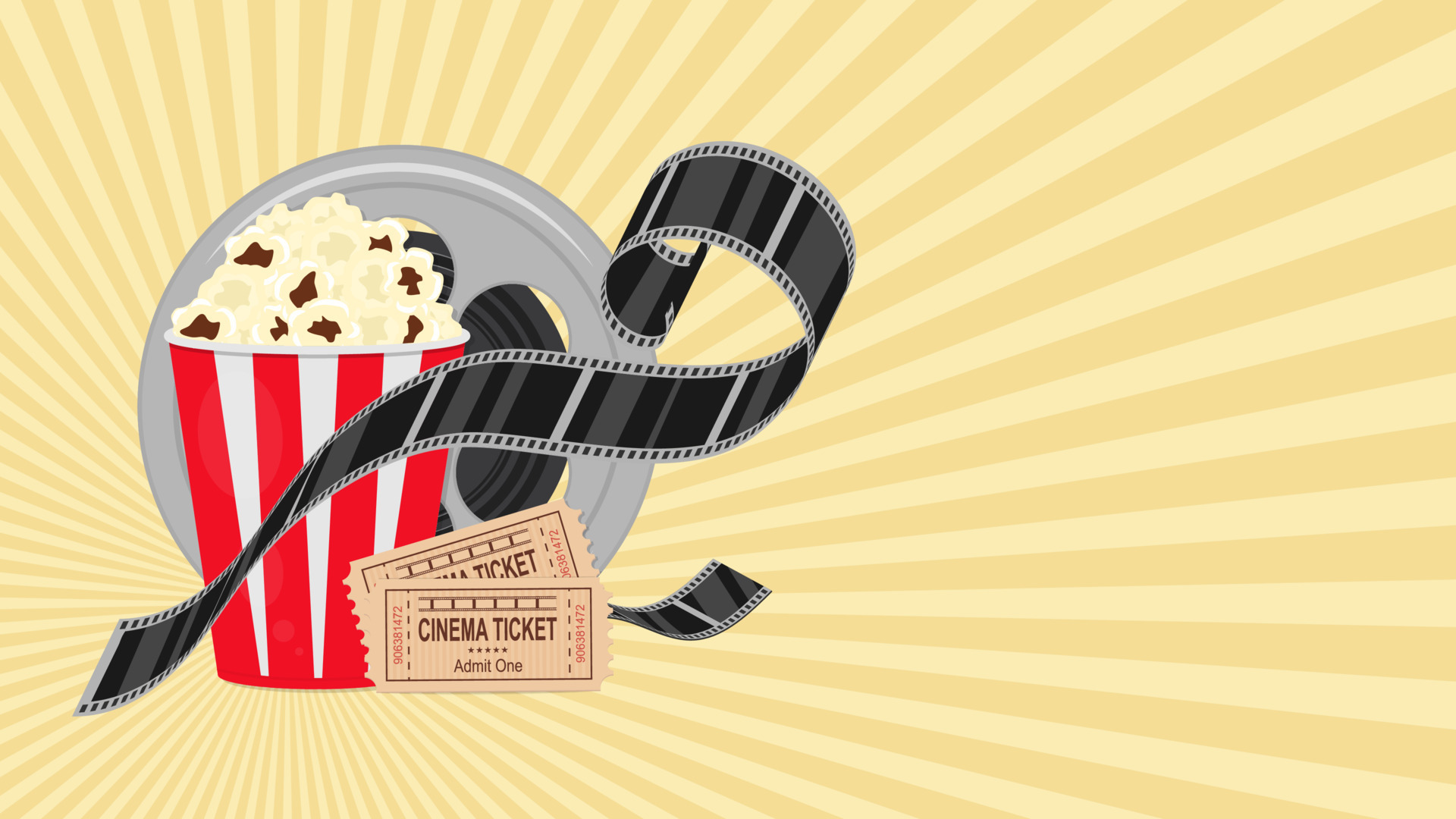 Movie Popcorn Background