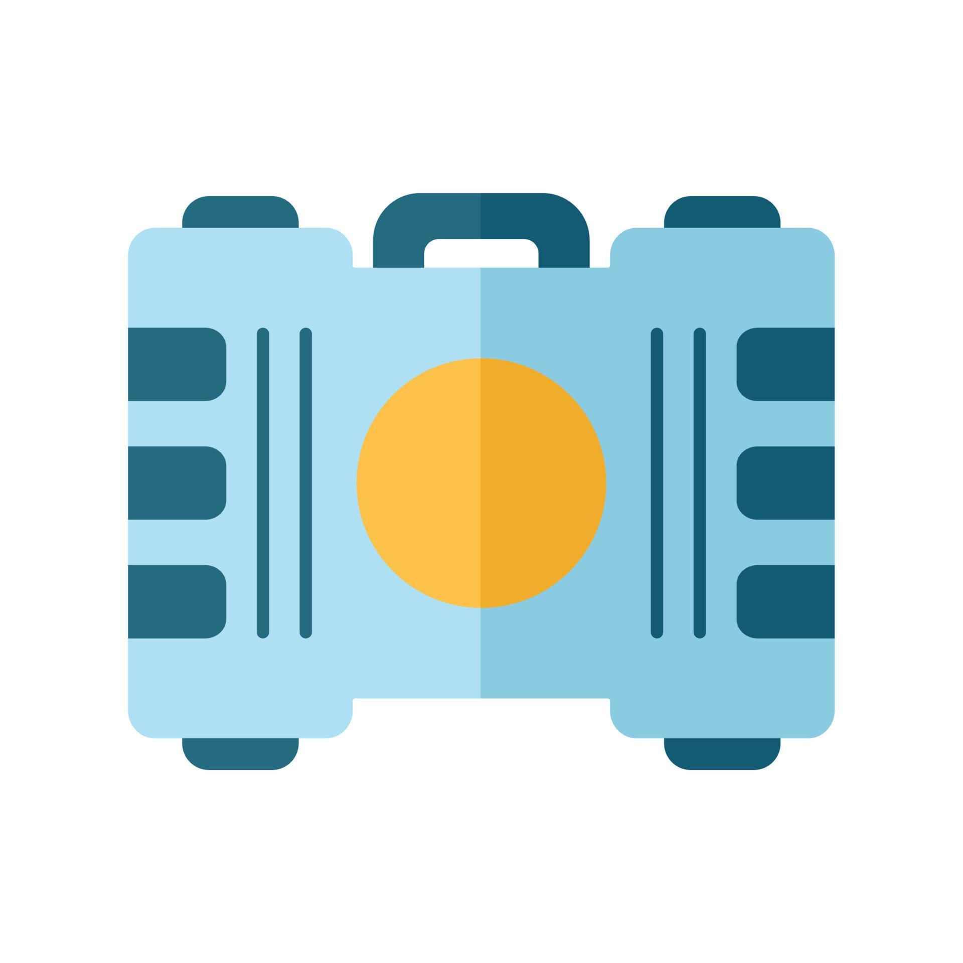 Game container, kit flat design long shadow color icon. Construction ...