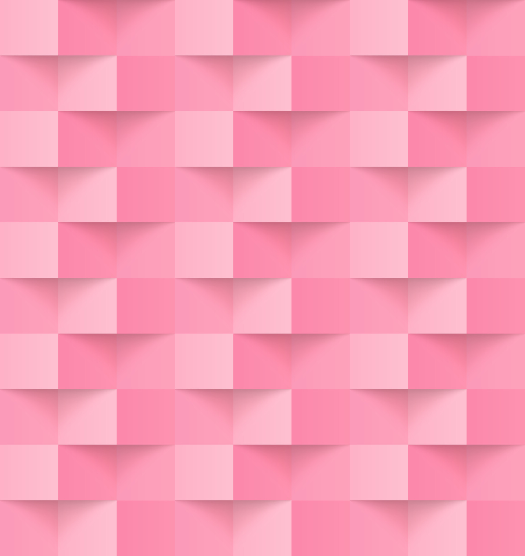 Pink seamless modern abstract geometric pattern, 3d paper art style ...