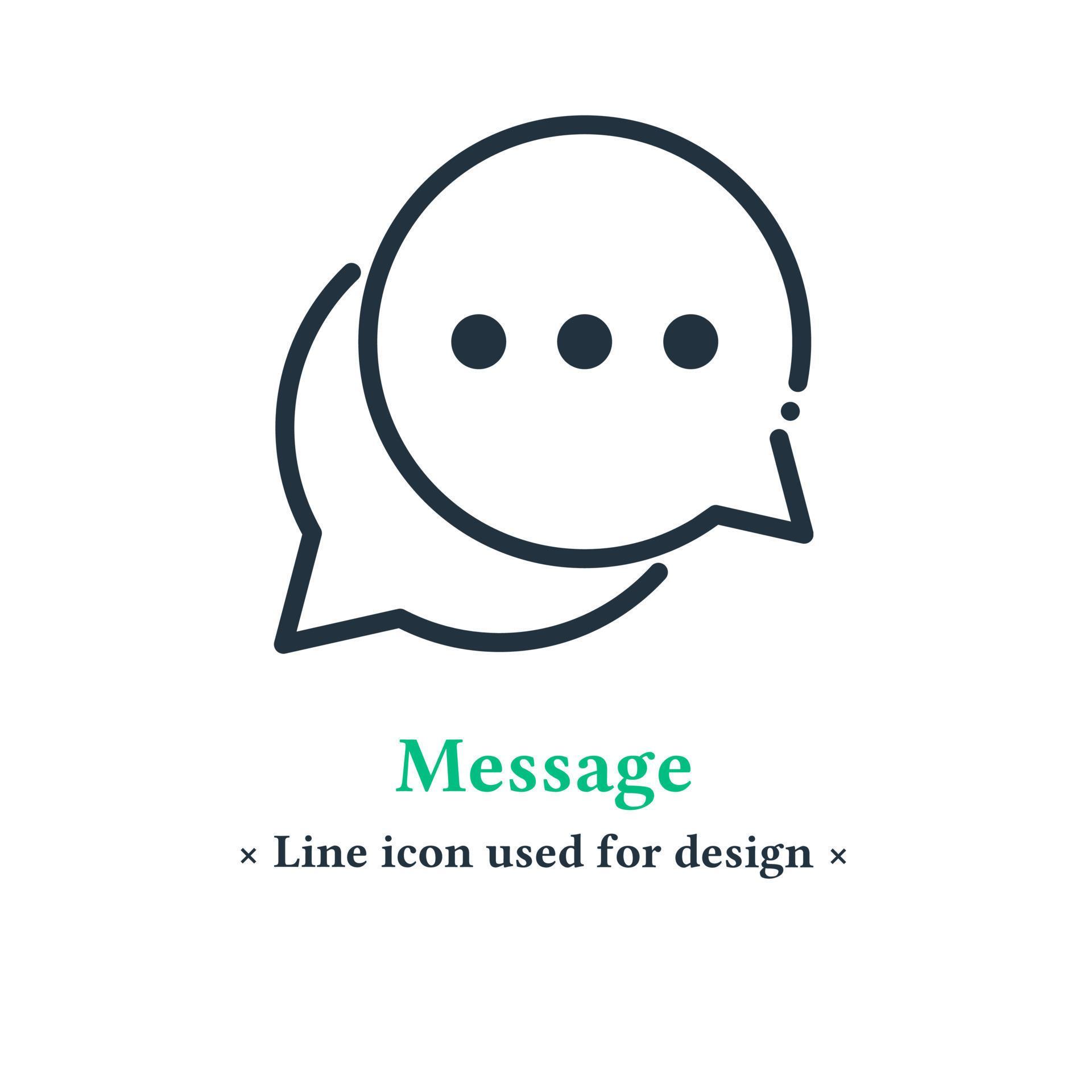 Message icon isolated on a white background. Chat symbols for web and ...