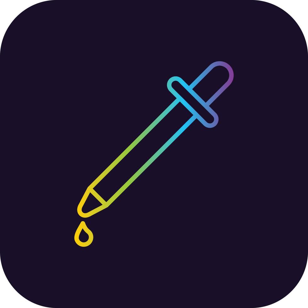 Dropper Gradient Icon 9672546 Vector Art at Vecteezy
