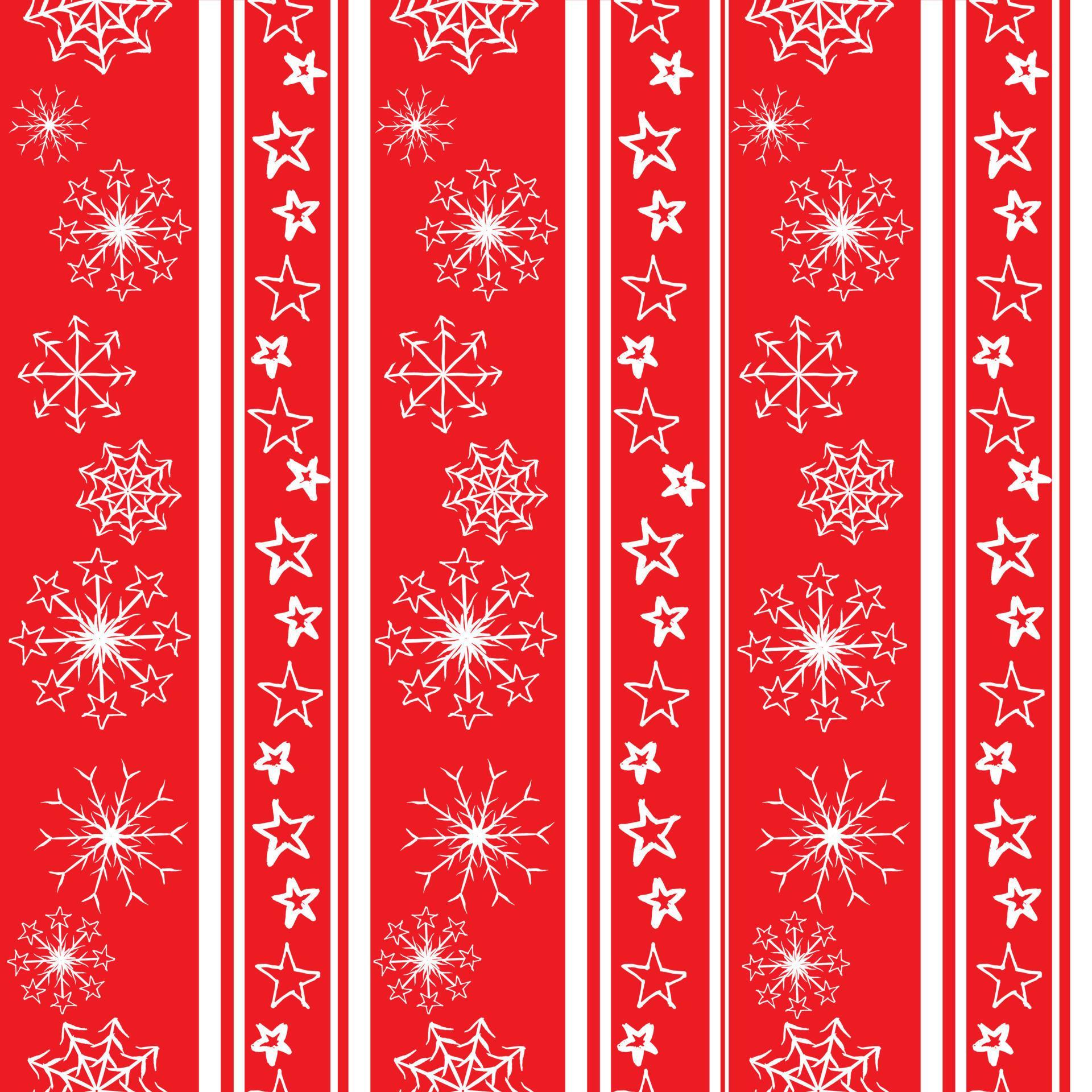 Seamless vector Christmas pattern with stripes of stars and snowflakes ...