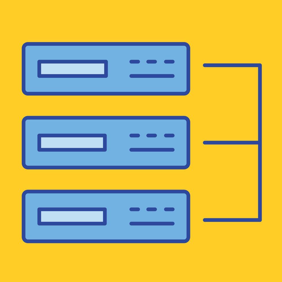 Server Network Vector Icon That Can Easily Modify Or Edit 9678796