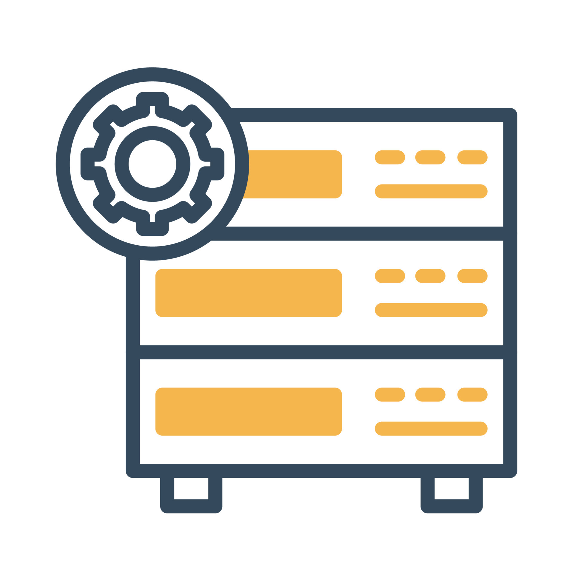 Server Configuration Vector Icon That Can Easily Modify Or Edit 9678915