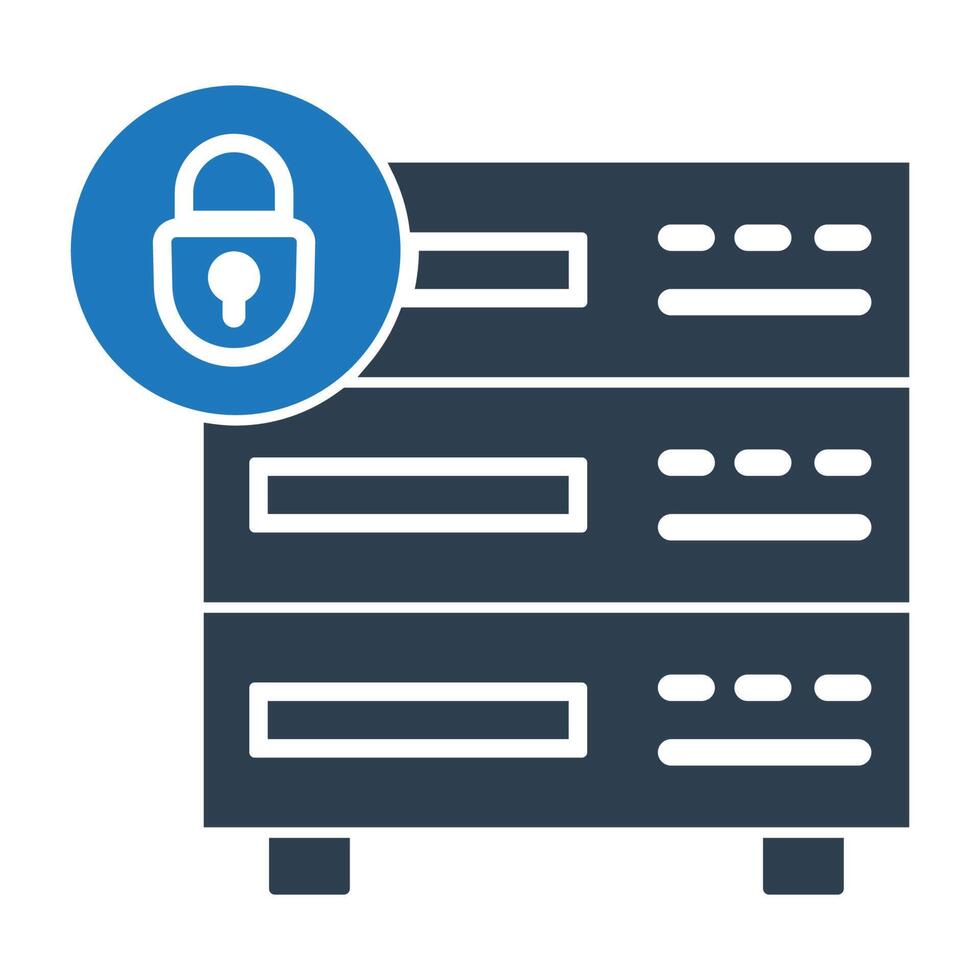 Server Lock Vector icon that can easily modify or edit 9678932 Vector ...