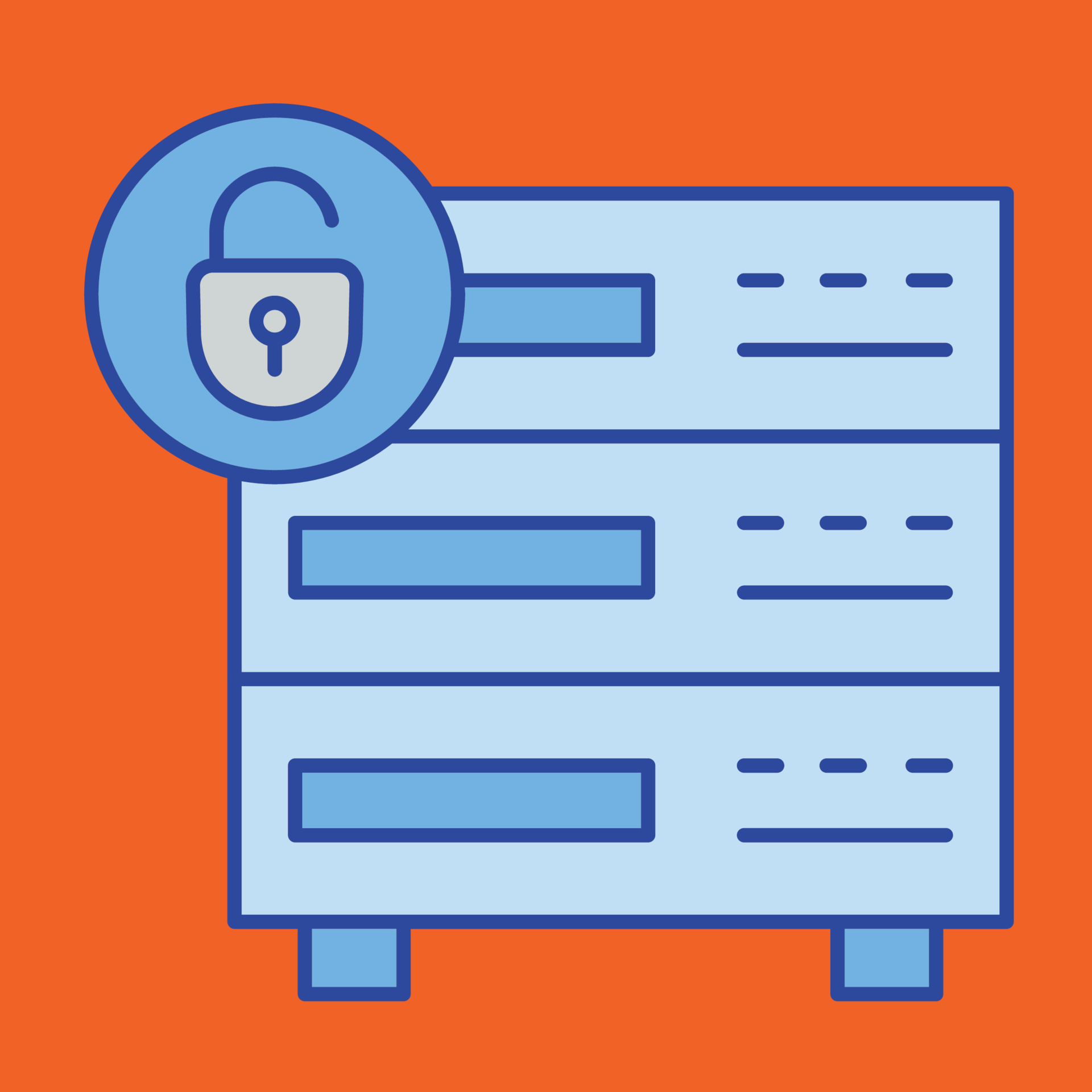 Server Unlock Vector Icon That Can Easily Modify Or Edit 9679073 Vector Art At Vecteezy