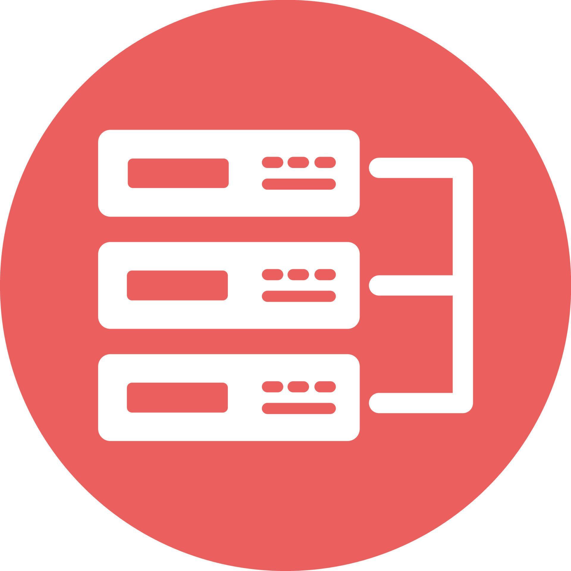 Server Network Vector Icon That Can Easily Modify Or Edit 9679084