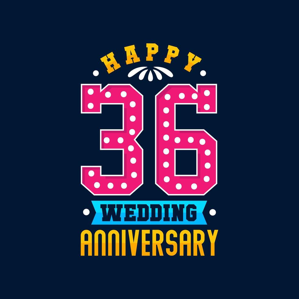 Happy 36th Wedding Anniversary celebration 9681836 Vector Art at Vecteezy Happy 36th Wedding Anniversary celebration 9681836 Vector Art at Vecteezy