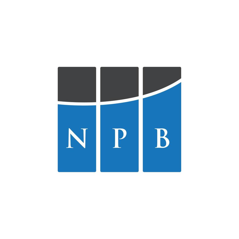 npb letter design.npb letter logo design sobre fondo blanco. Concepto de logotipo de letra de ...