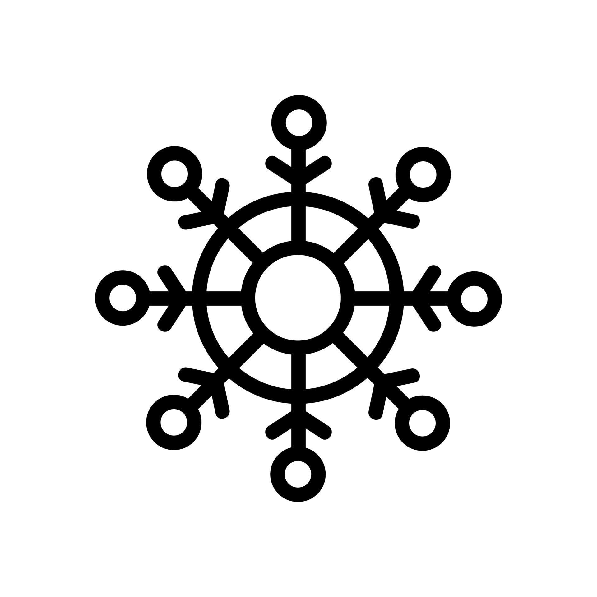 Beautiful snowflake icon vector. Isolated contour symbol illustration 9682960 Vector Art at Vecteezy