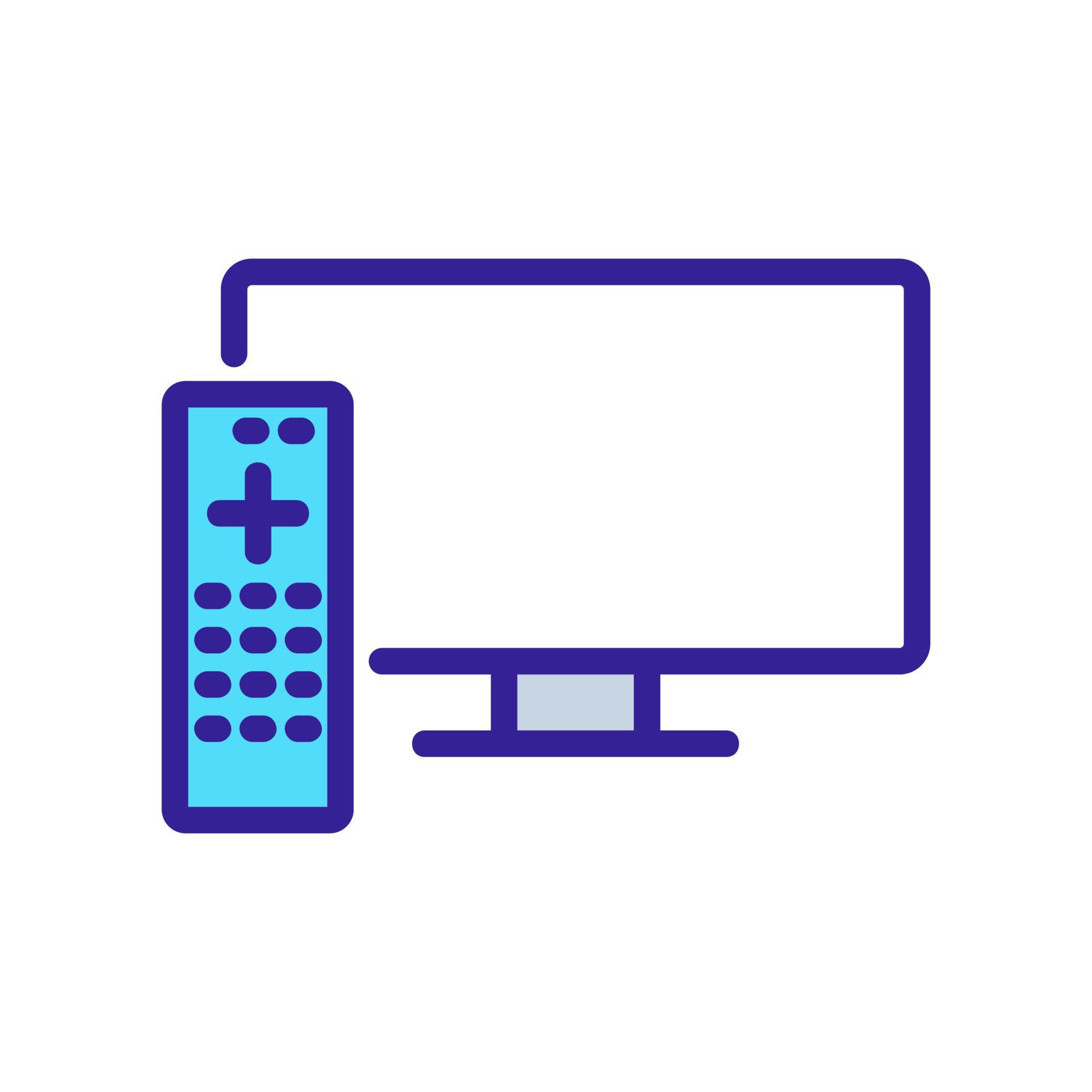 tv remote control icon vector outline illustration 9683359 Vector Art ... tv remote control icon vector outline illustration 9683359 Vector Art ...