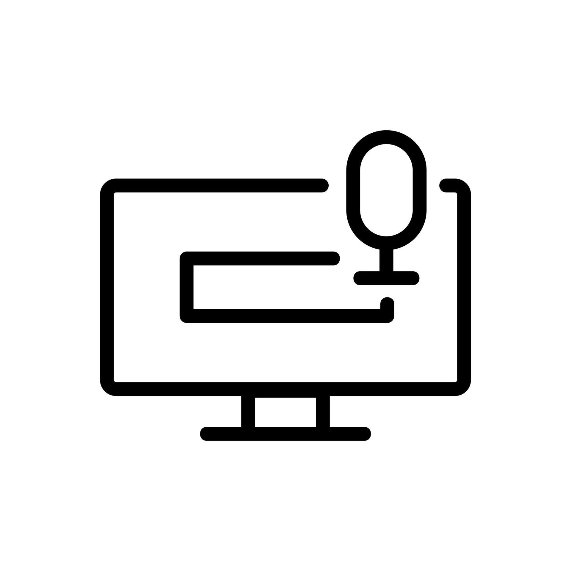 dictaphone recording via tv icon vector outline illustration 9683374 Vector Art at Vecteezy