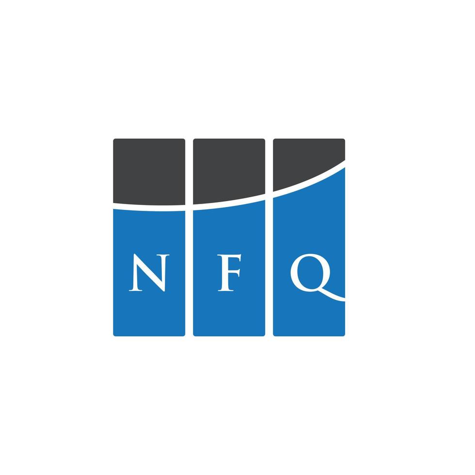 NFQ letter logo design on WHITE background. NFQ creative initials letter logo concept. NFQ ...