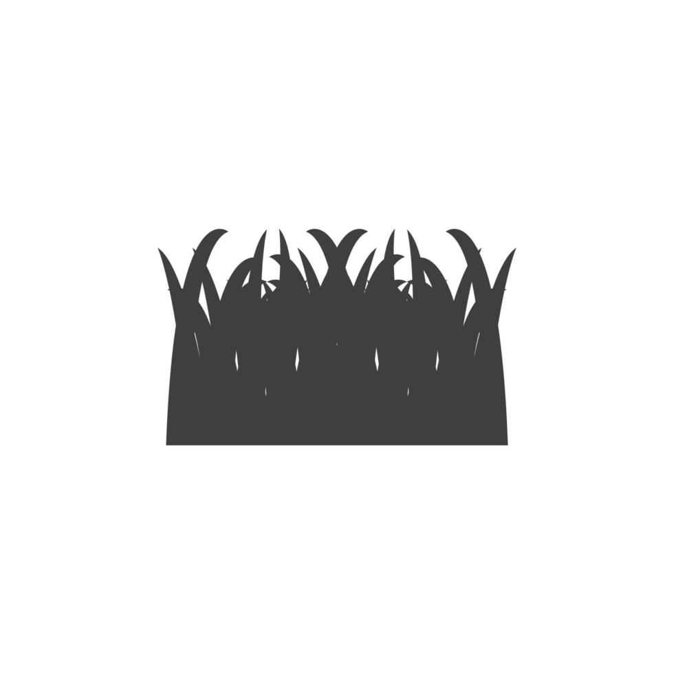 Vector Sign Of The Grass Symbol Is Isolated On A White Background Grass Icon Color Editable