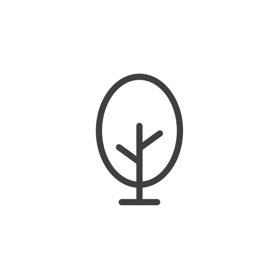 Vector sign of the tree symbol is isolated on a white background. tree ...