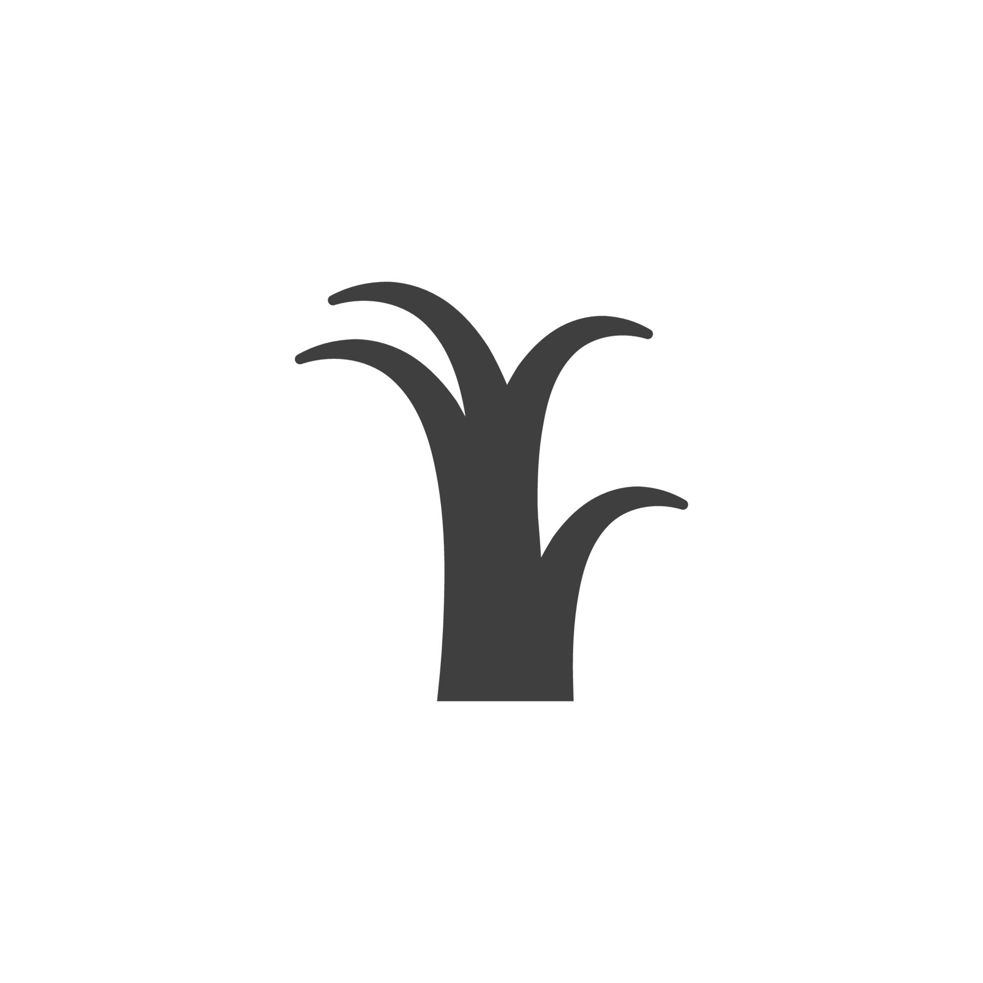 Vector Sign Of The Grass Symbol Is Isolated On A White Background Grass Icon Color Editable