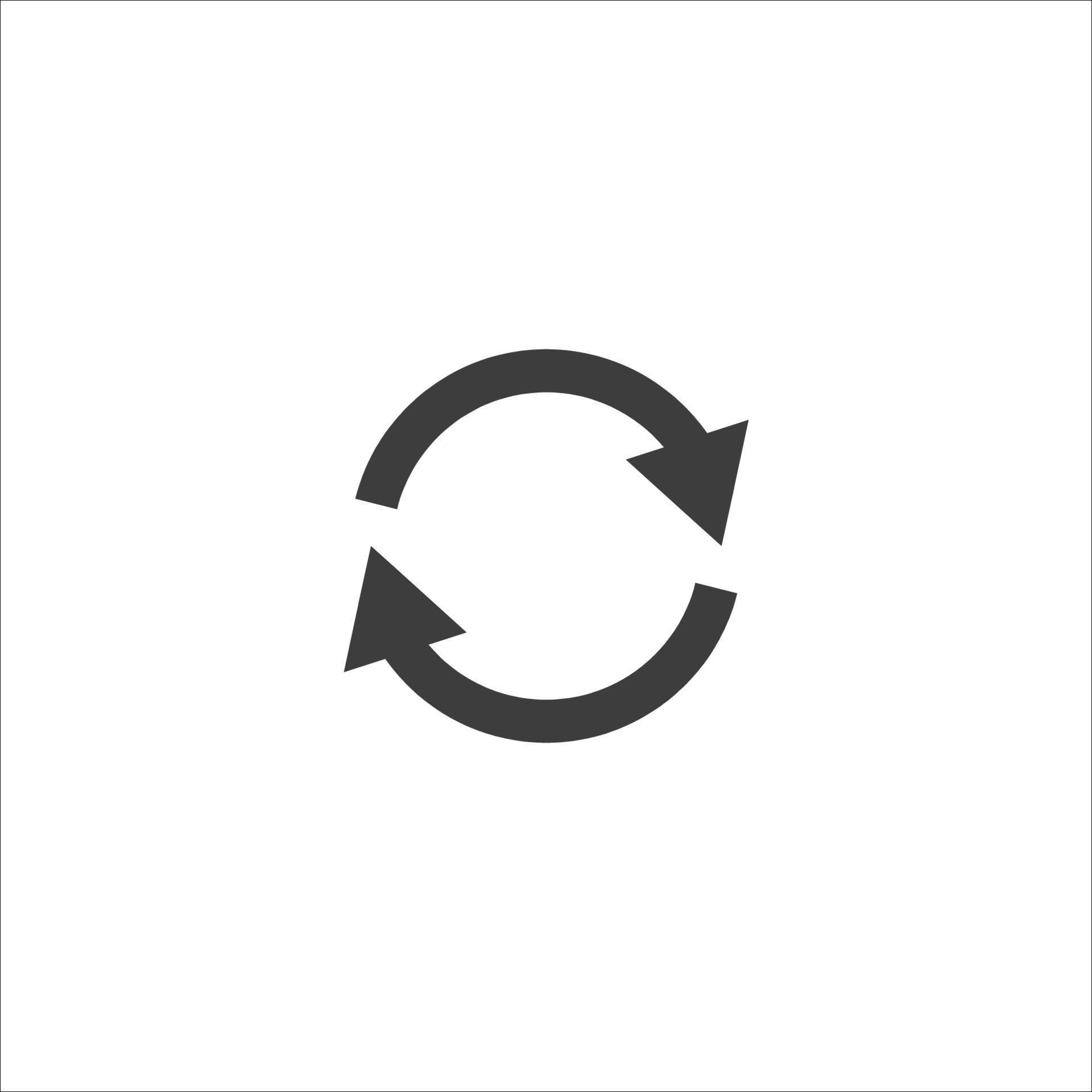 Vector Sign Of The Rotation Symbol Is Isolated On A White Background Rotation Icon Color