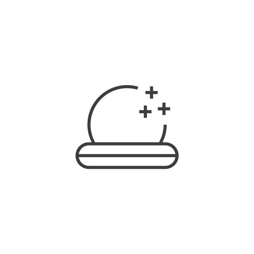 Vector Sign Of The Left Arrow Symbol Is Isolated On A White Background