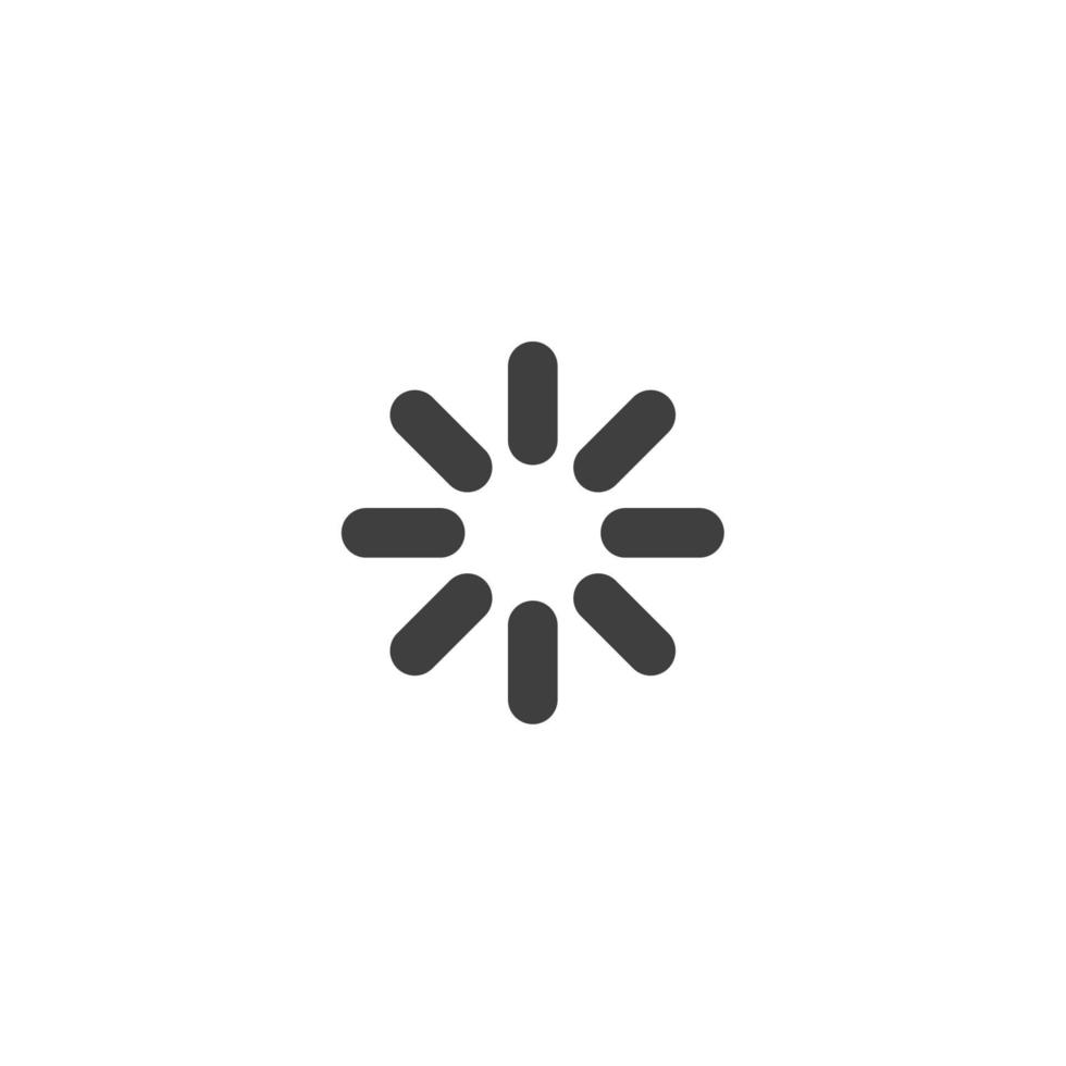Vector sign of the Loading bar progress symbol is isolated on a white ...
