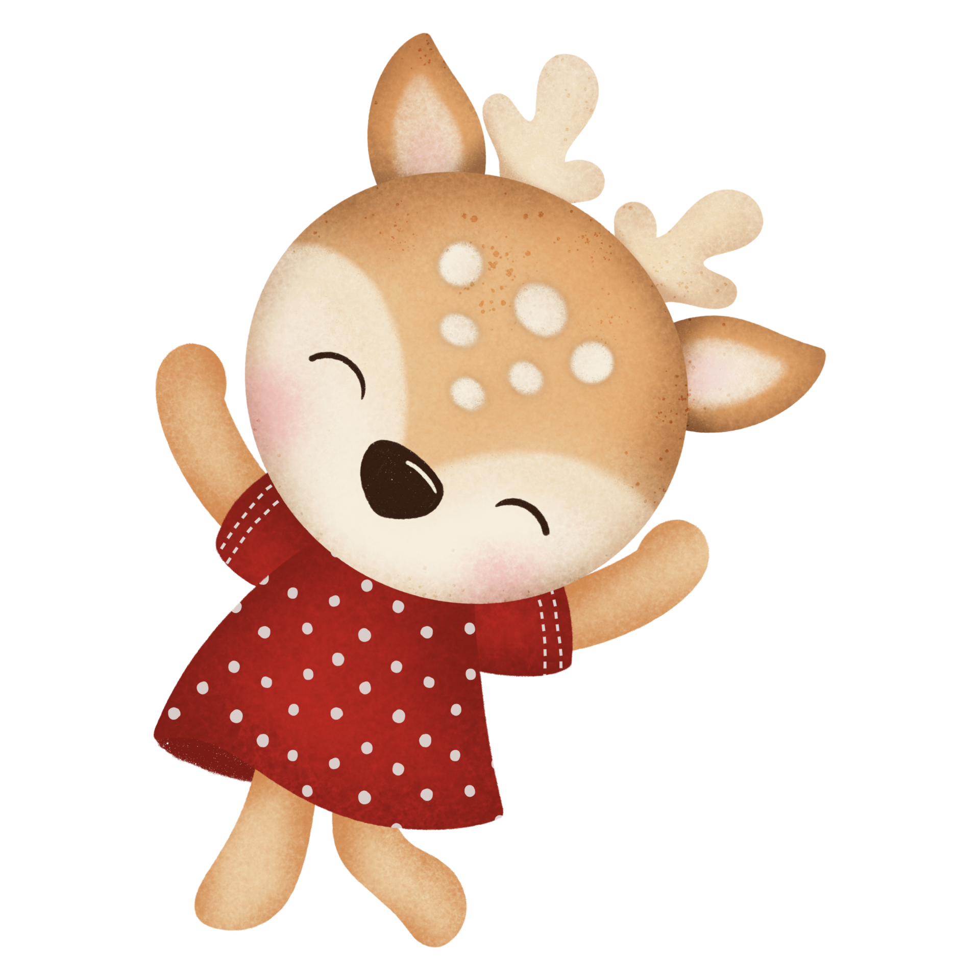 Cute Reindeer Cartoon Design Character 9687749 Png