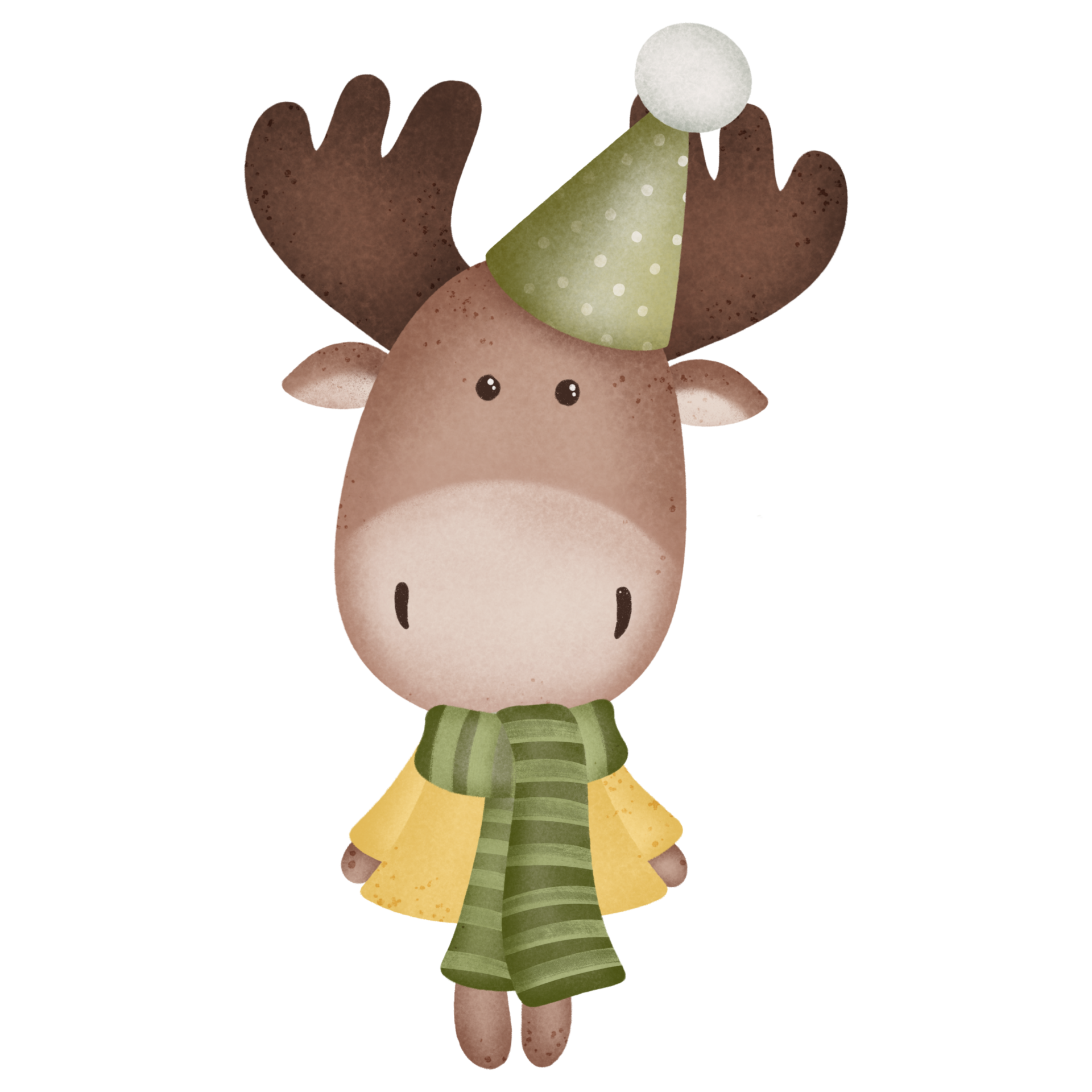 Cute Reindeer Cartoon Design Character 9687771 Png
