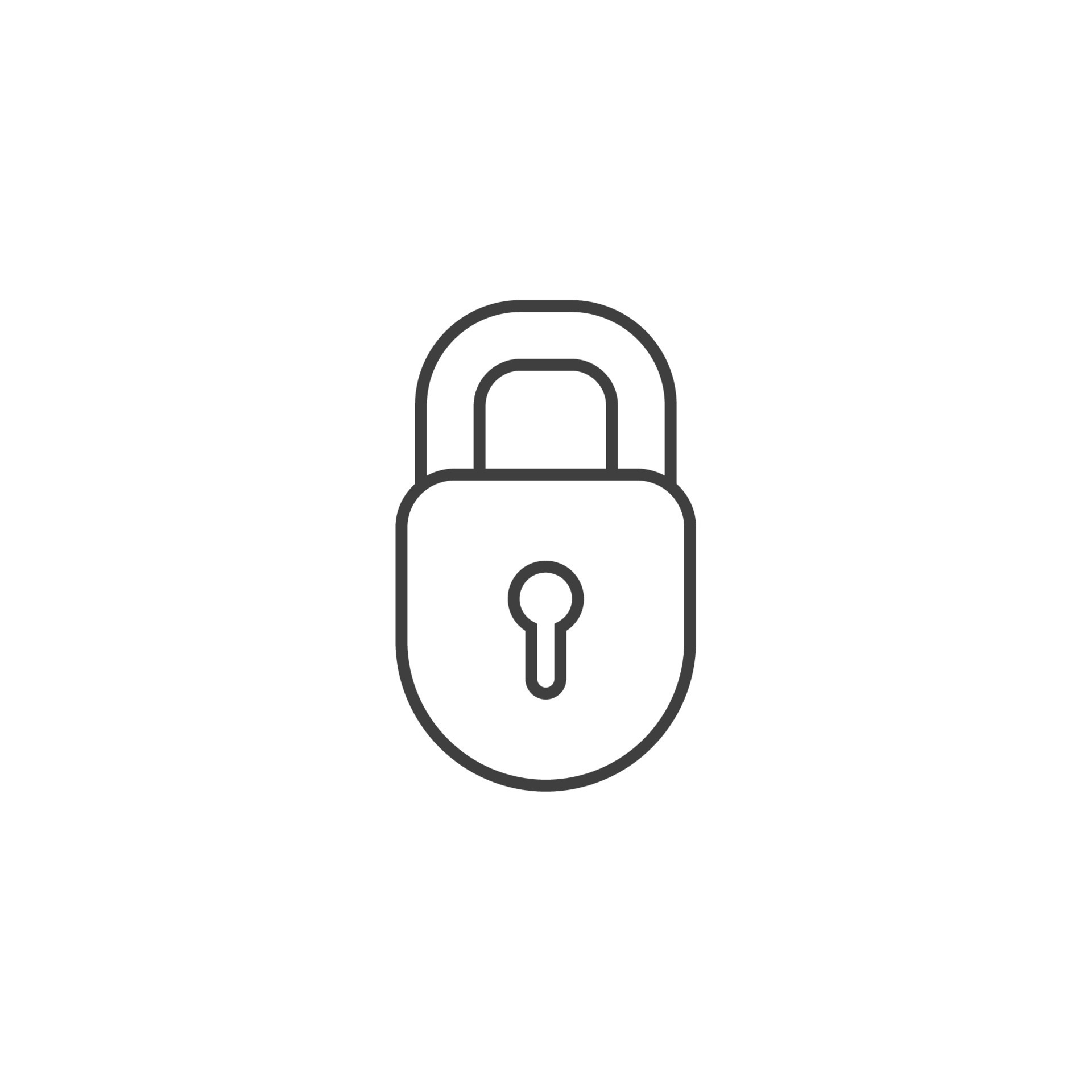 Vector Sign Of The Lock Symbol Is Isolated On A White Background Lock Icon Color Editable