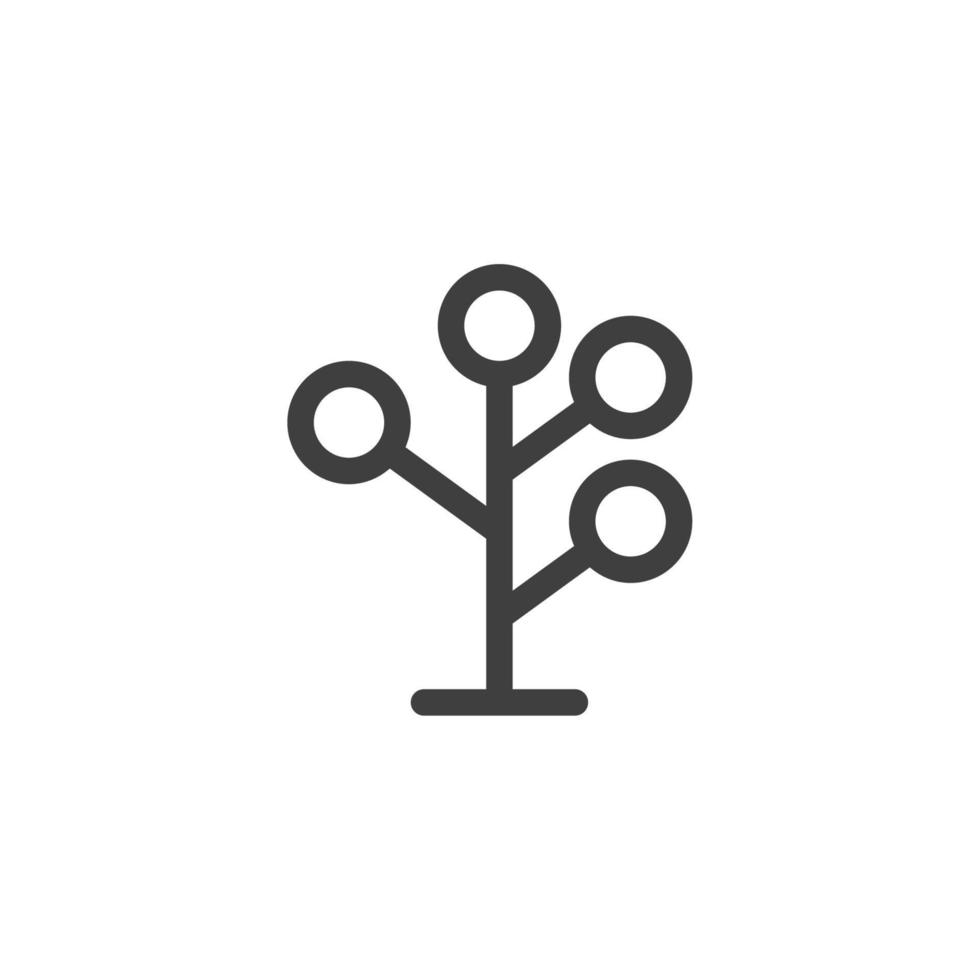 Vector sign of the tree symbol is isolated on a white background. tree ...