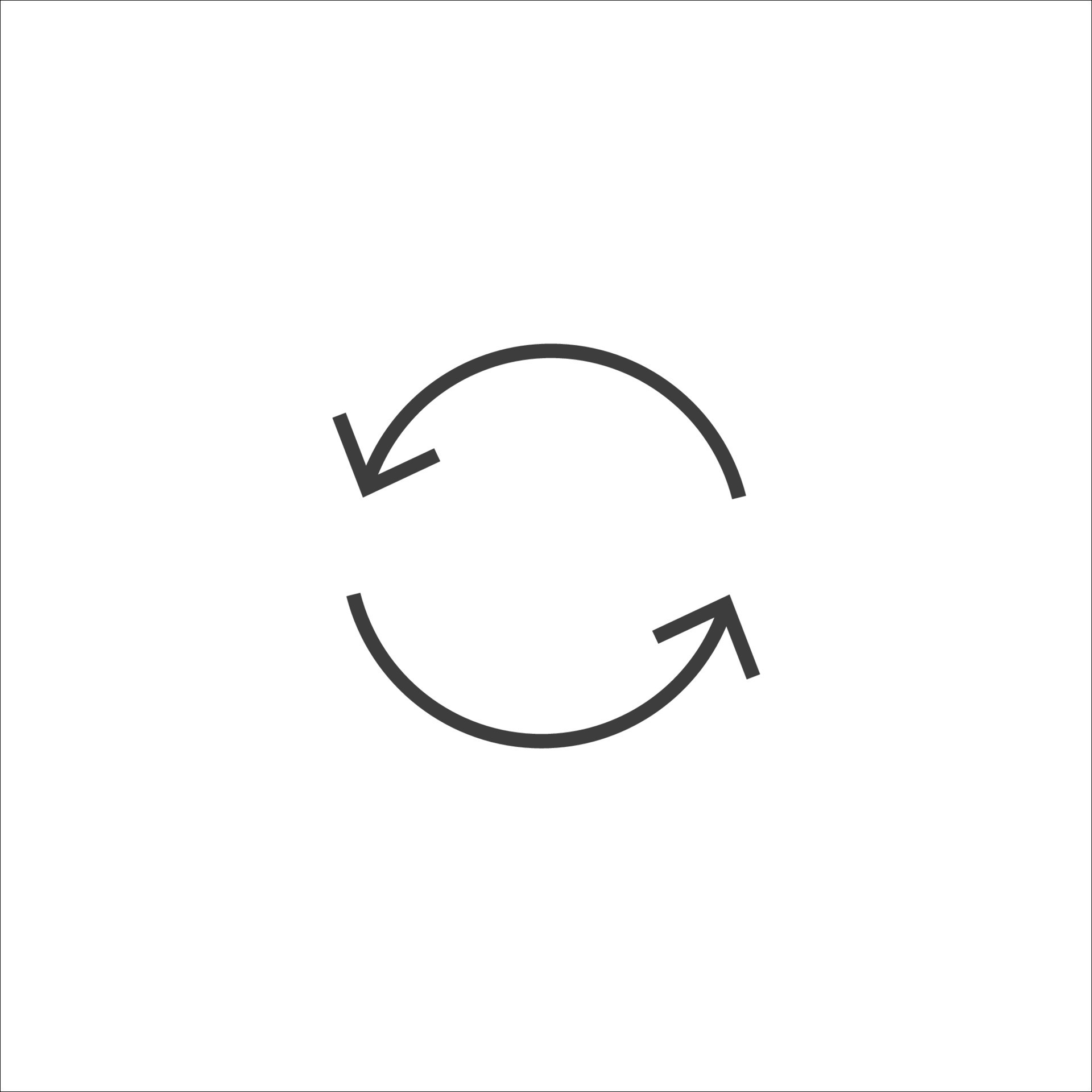 Vector Sign Of The Rotation Symbol Is Isolated On A White Background
