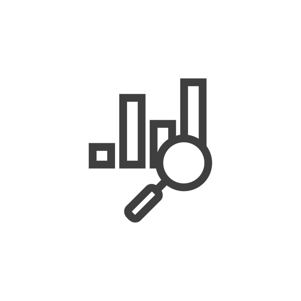 Vector Sign Of The Analysis Symbol Is Isolated On A White Background Analysis Icon Color