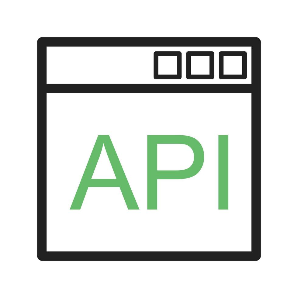 API Line Green and Black Icon 9689581 Vector Art at Vecteezy