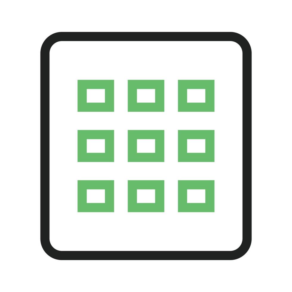 Grid View Line Green and Black Icon 9690089 Vector Art at Vecteezy