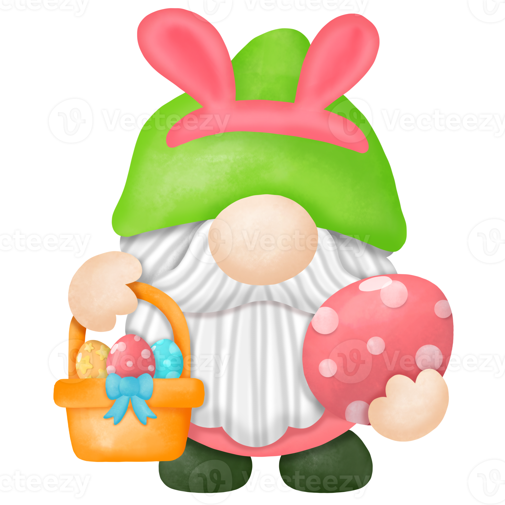 Gnomes Easter Watercolor Clipart 9693927 Png