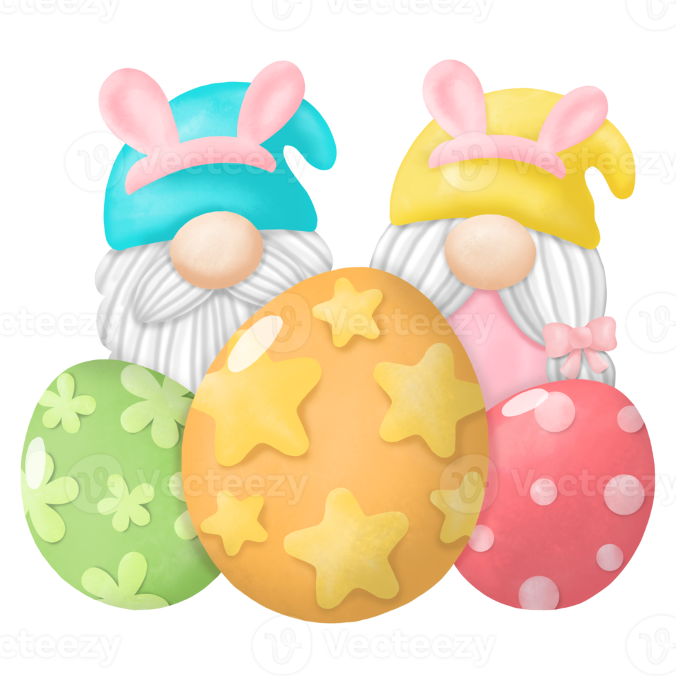 Gnomes Easter Watercolor Clipart 9693933 Png