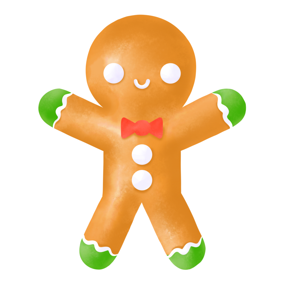 Gingerbread Watercolor Clipart, Merry Christmas 9694119 PNG