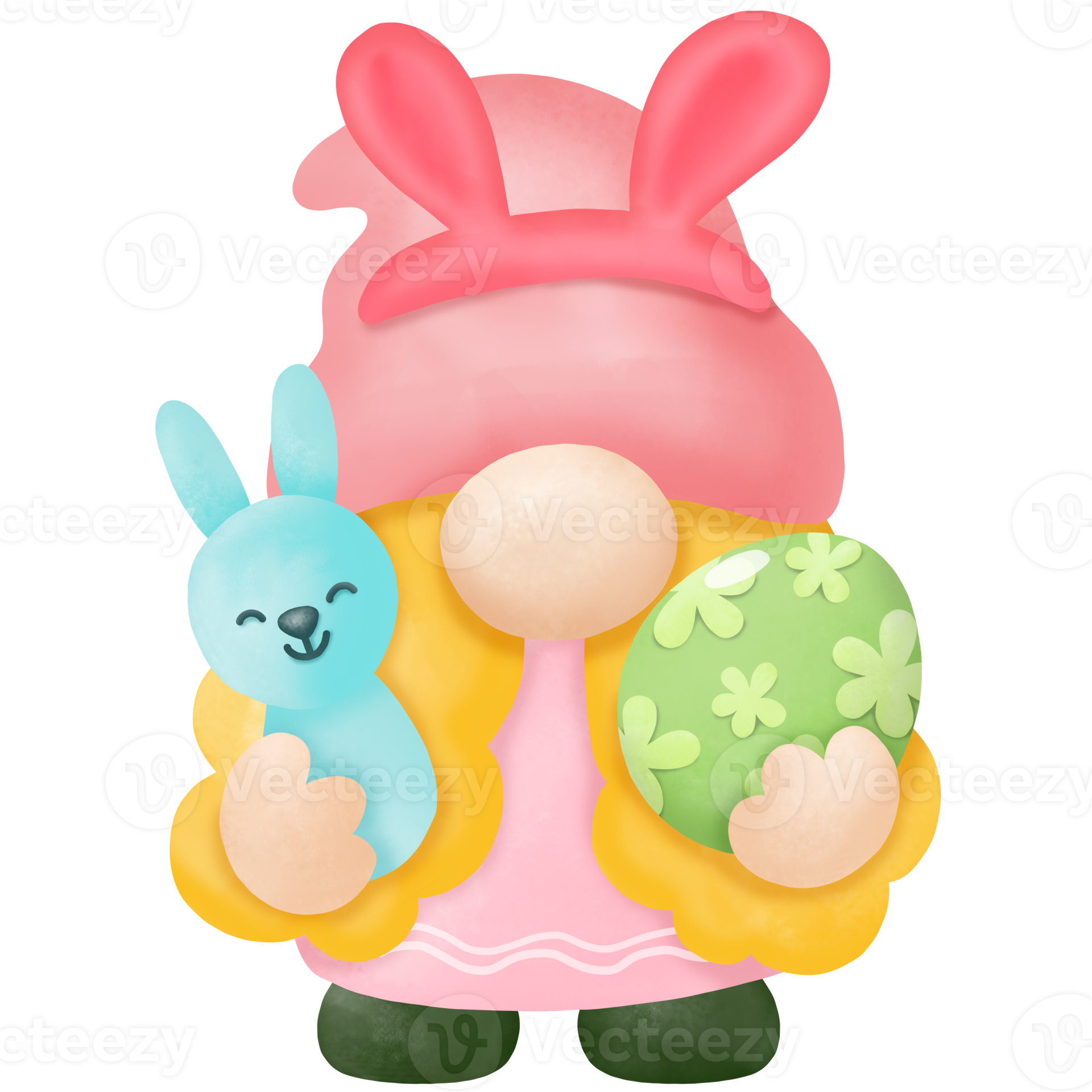 Gnomes Easter Watercolor Clipart 9694132 Png