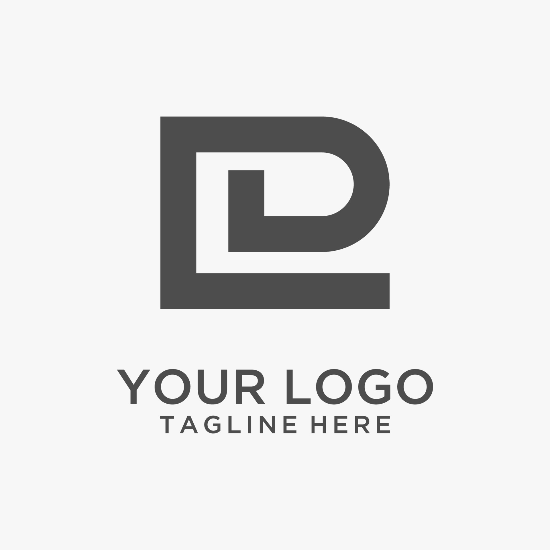 Ld Letter Logo Design 9694239 Vector Art At Vecteezy