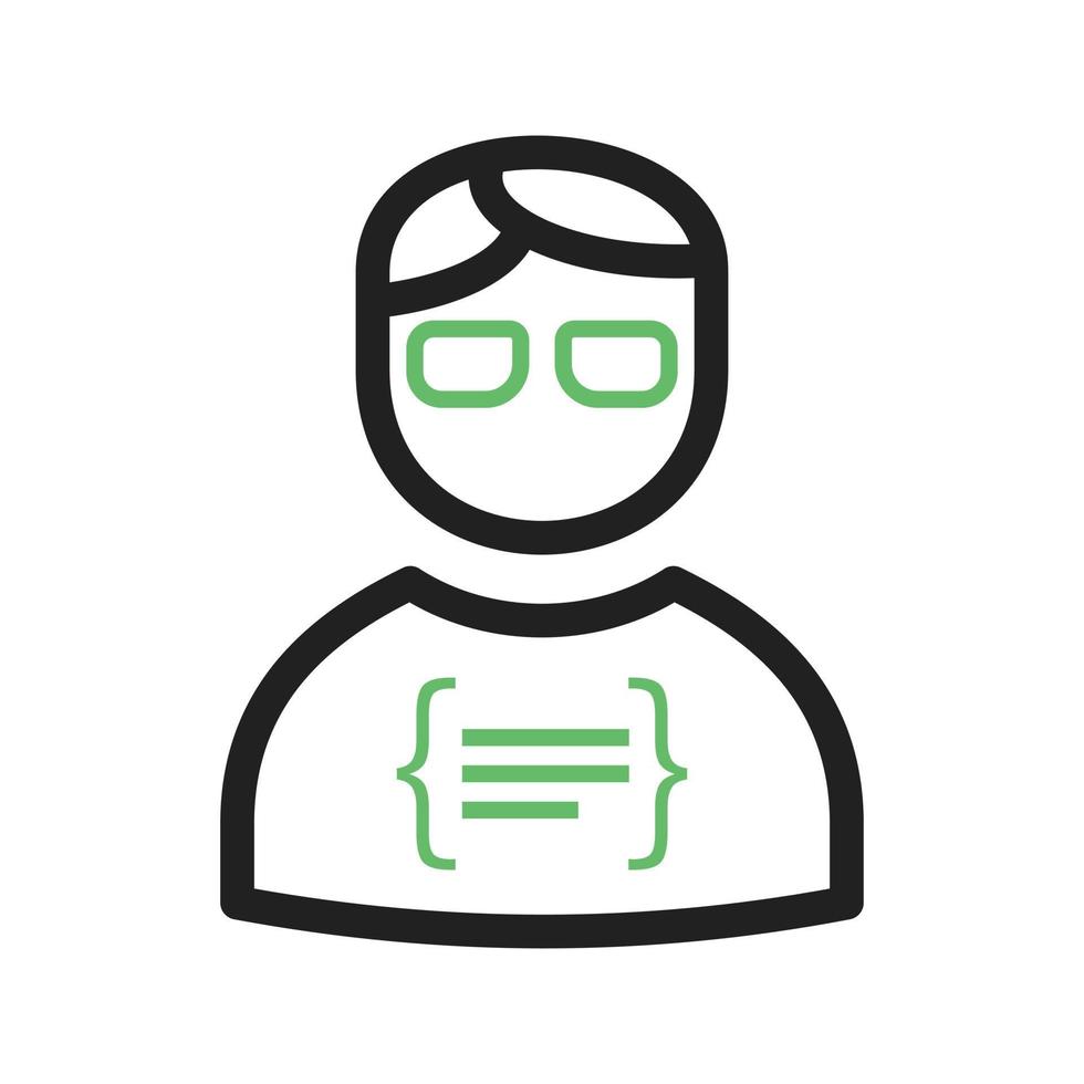 Programmer Line Green and Black Icon 9696528 Vector Art at Vecteezy
