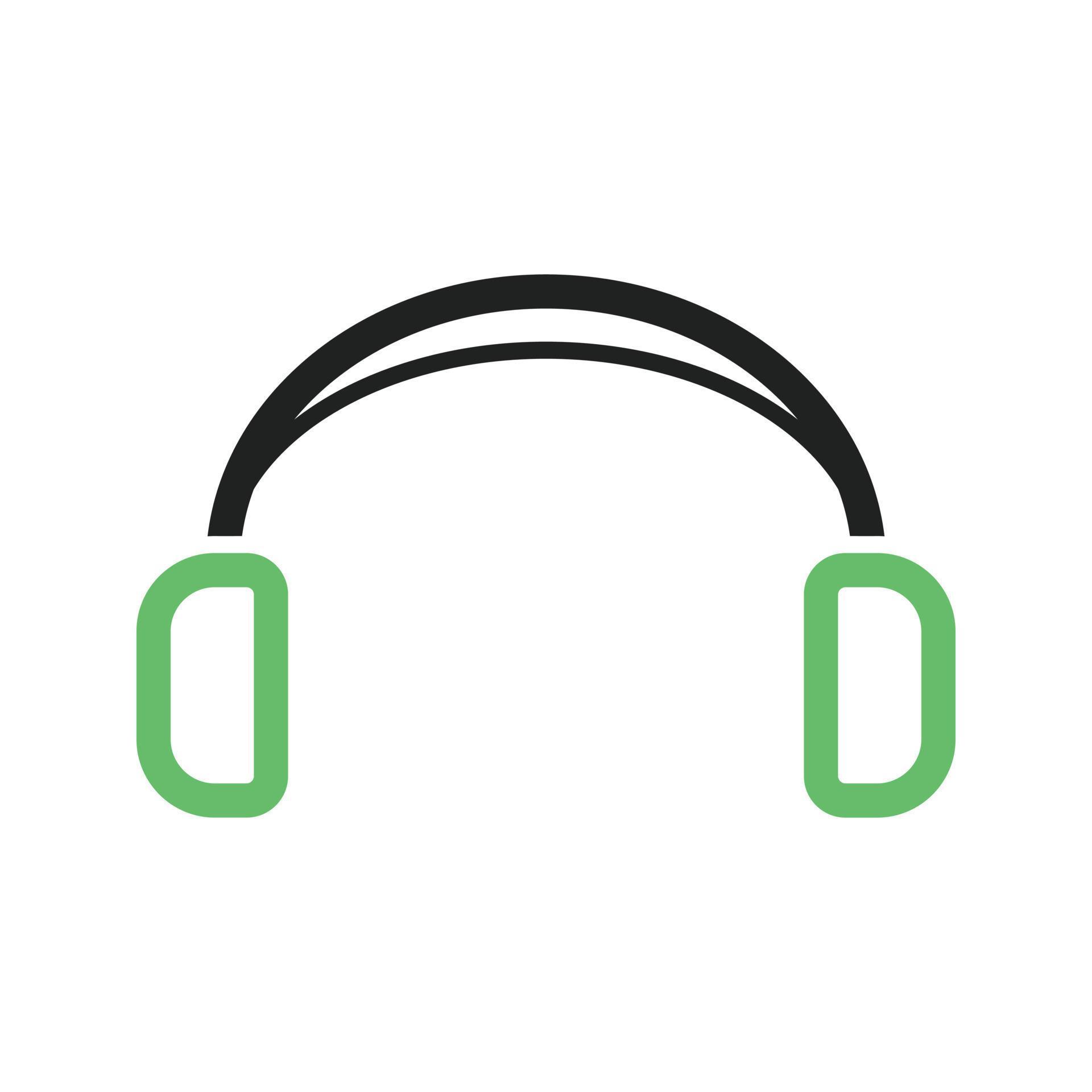 Headphones Line Green and Black Icon 9698125 Vector Art at Vecteezy