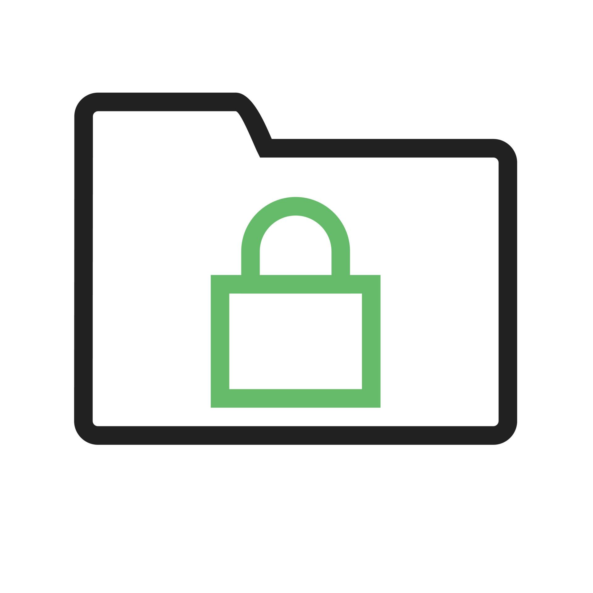 Secure Folder Line Green And Black Icon 9698597 Vector Art At Vecteezy