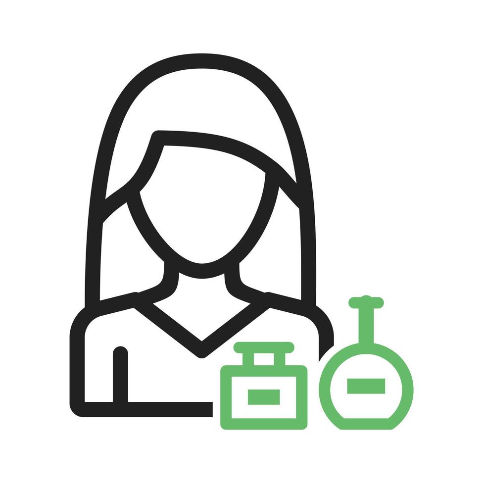 Woman Cosmetics Line Green and Black Icon 9698974 Vector Art at Vecteezy