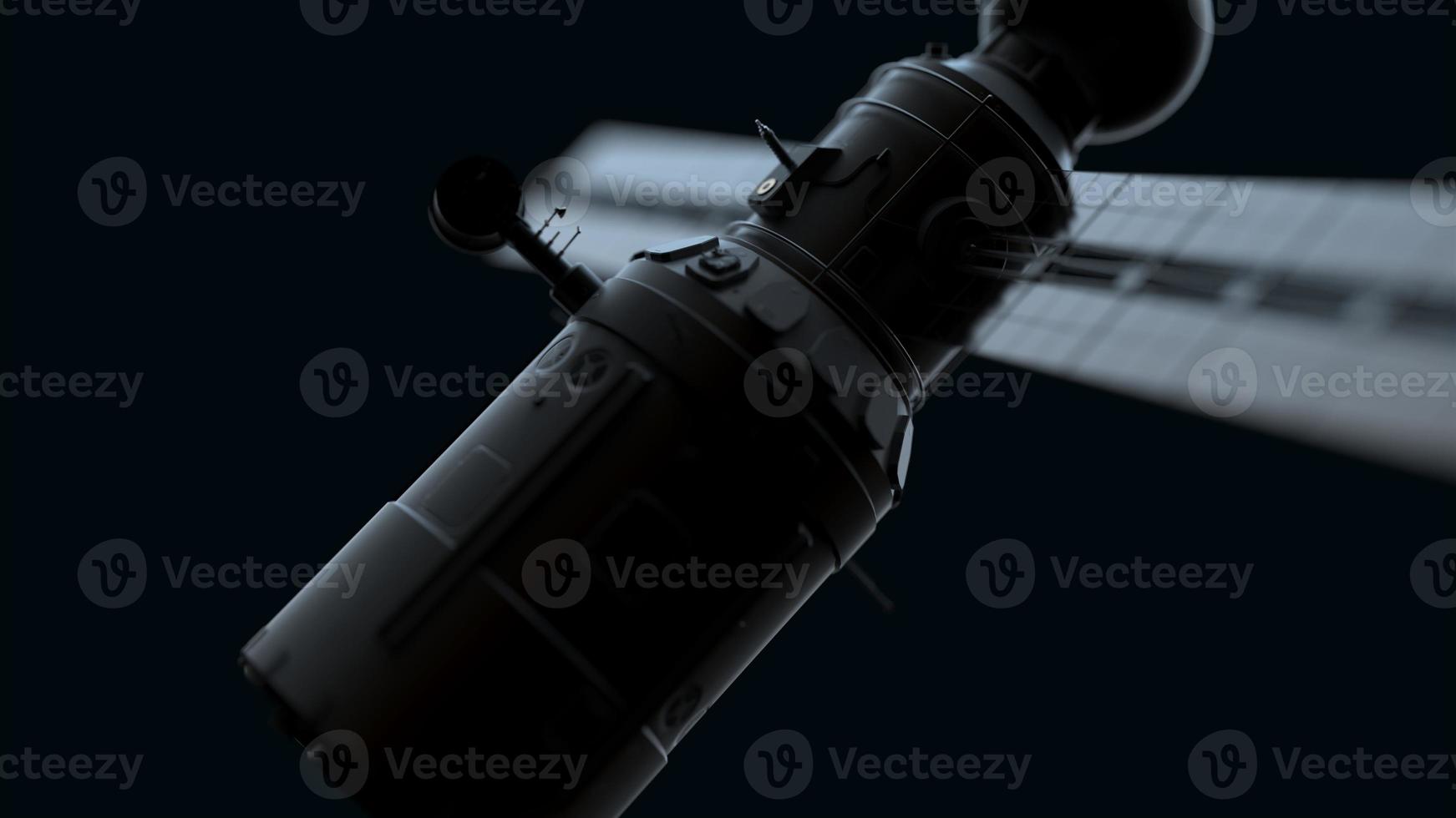 Global Satellite System Communication Satellite Flies In Space Space