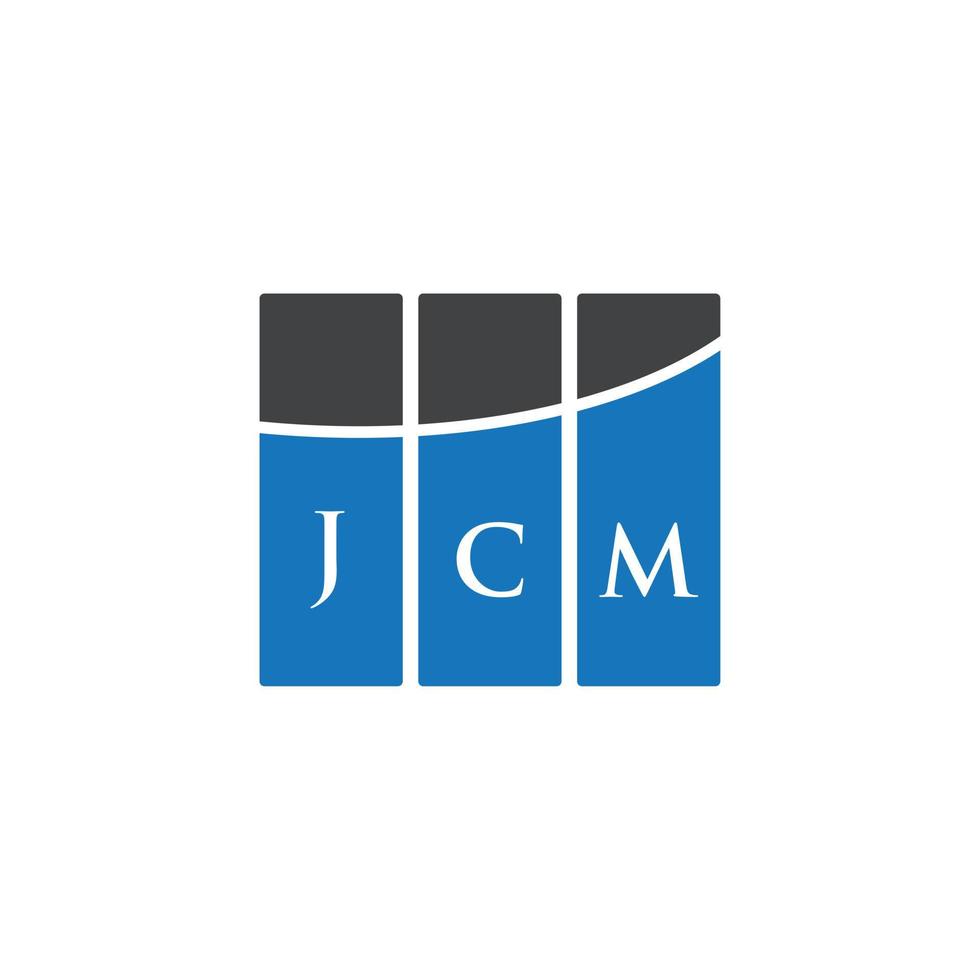 diseño de letra jcm. diseño de logotipo de letra jcm sobre fondo blanco. concepto de logotipo de ...