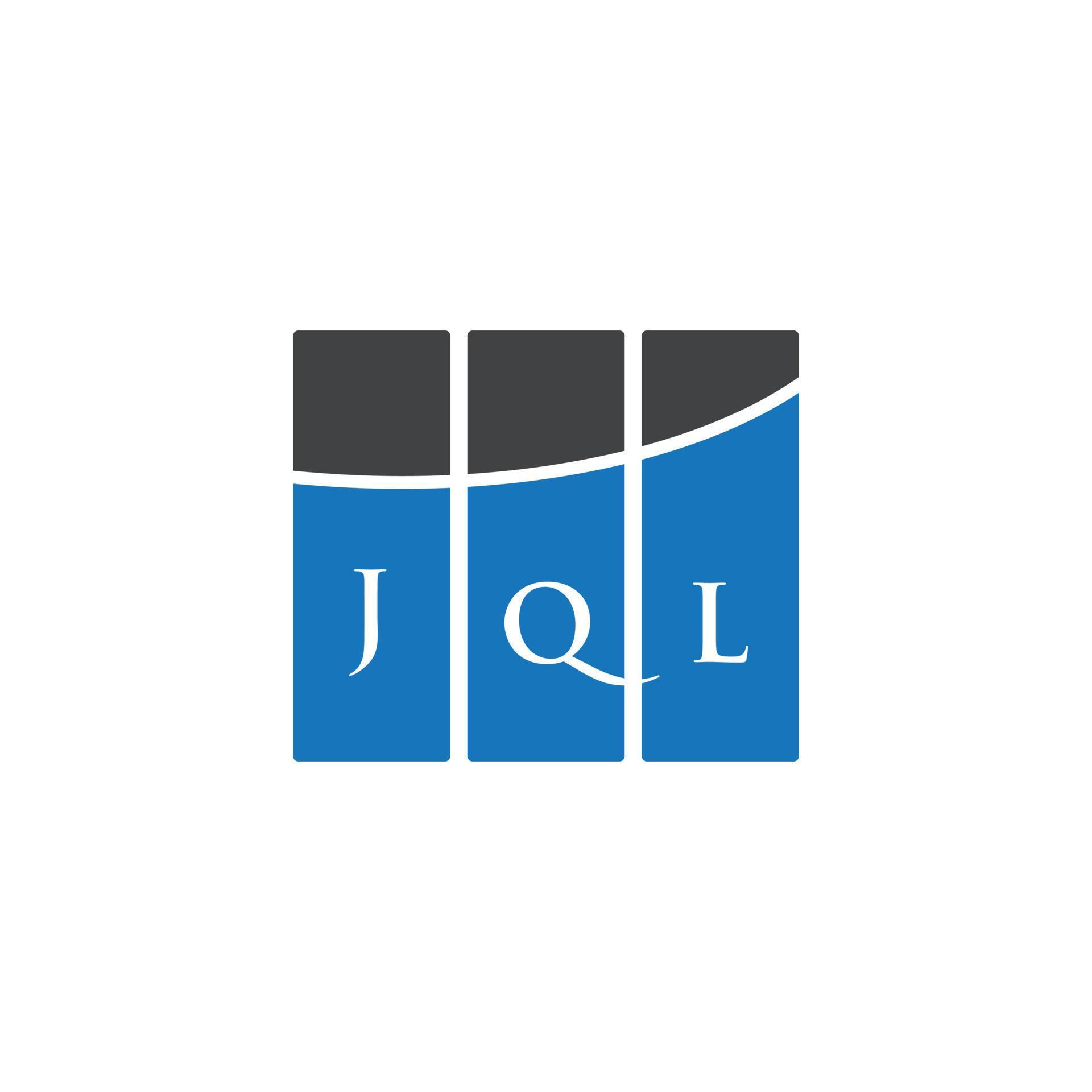 JQL letter logo design on WHITE background. JQL creative initials letter logo concept. JQL ...
