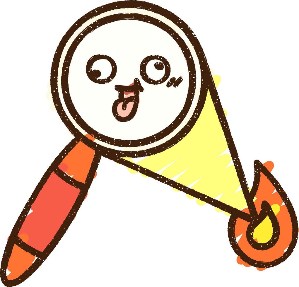 Magnifying Glass Chalk Drawing 9706285 Vector Art At Vecteezy