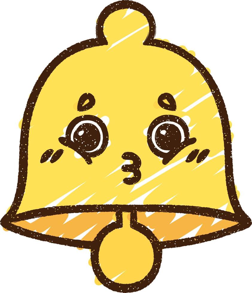 Bell Chalk Drawing 9708183 Vector Art at Vecteezy