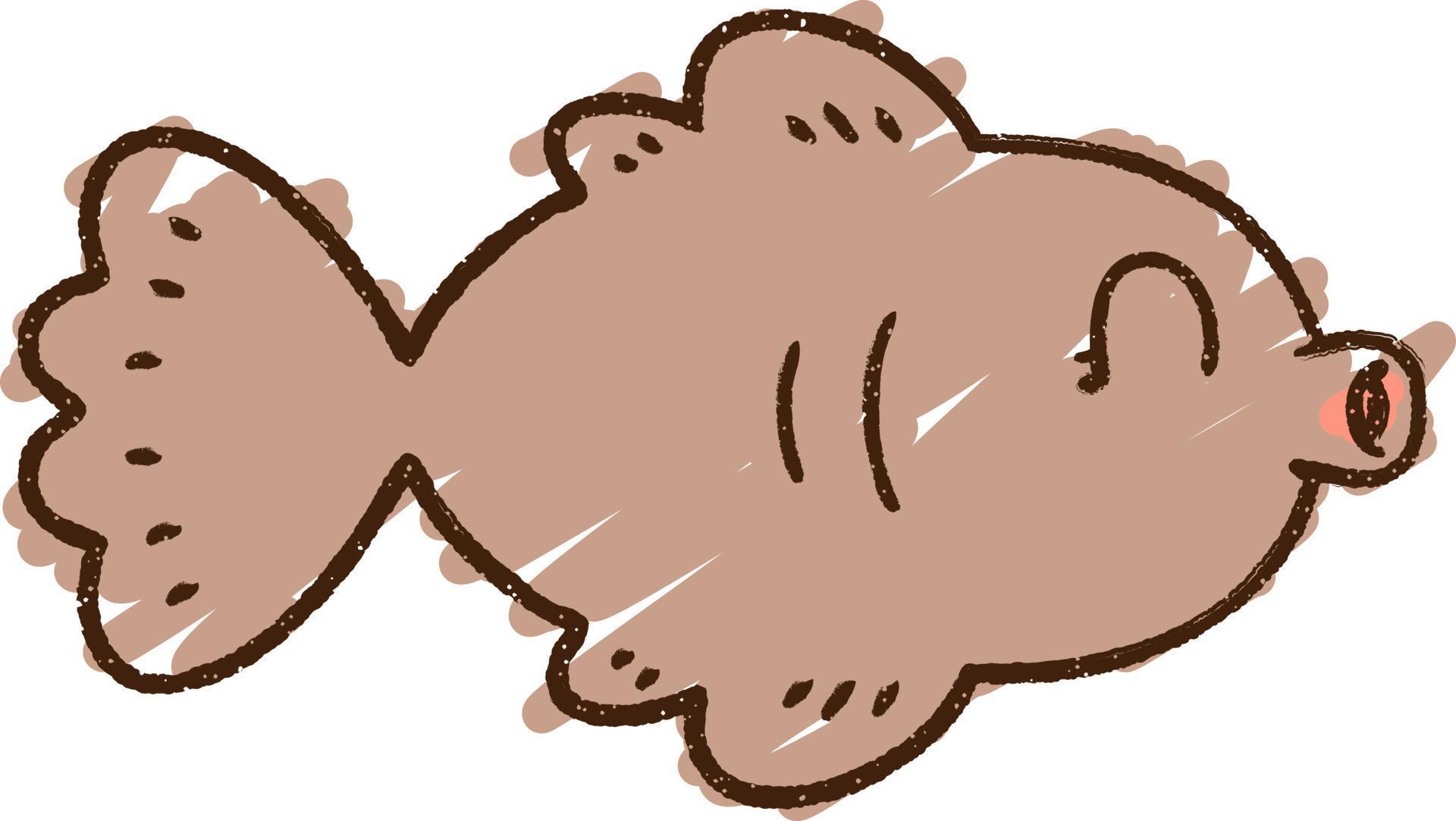 Fish Chalk Drawing 9708350 Vector Art at Vecteezy