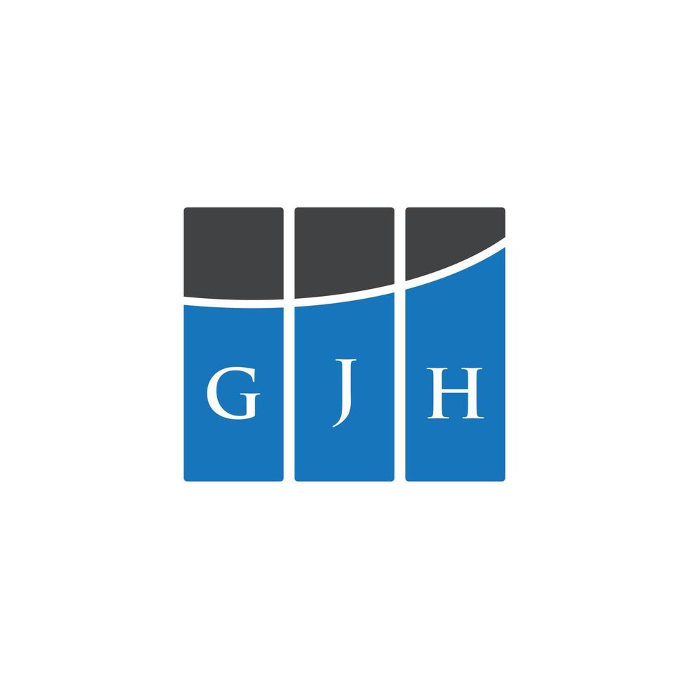 gjh letter design.gjh letter logo design sobre fondo blanco. concepto de logotipo de letra de ...