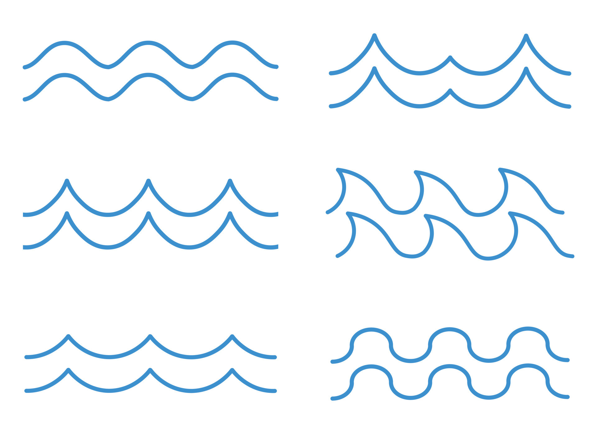 Wave Vector Design Illustration Isolated On White Background 9714151