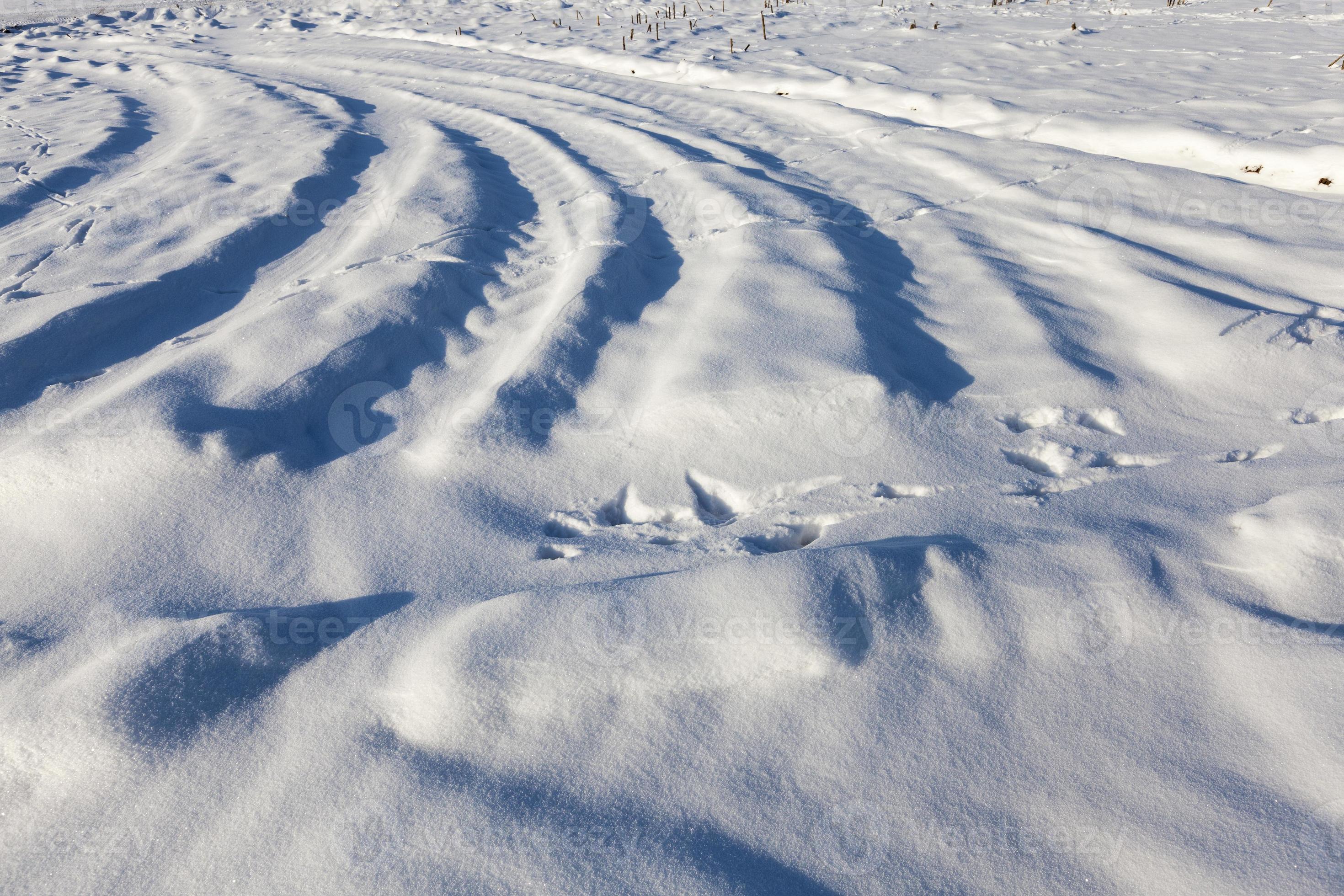 large snowdrifts after snowfalls and blizzards, the winter 9718770 ...