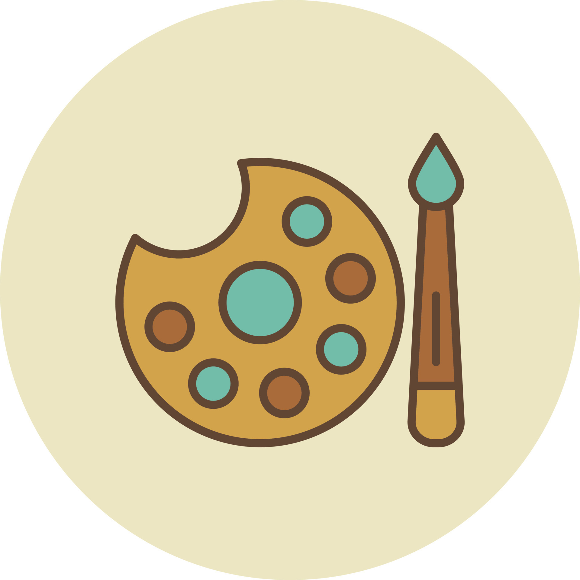 Paint Filled Retro 9720995 Vector Art at Vecteezy